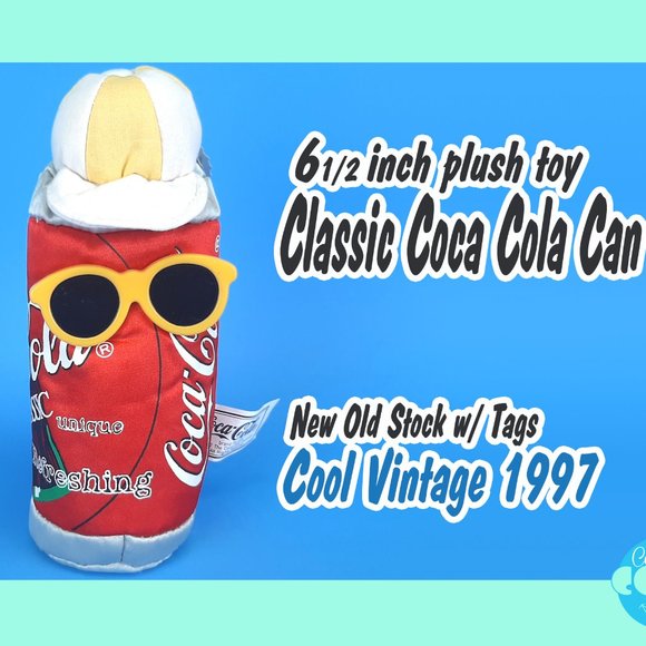 Coca Cola | Toys | Vintage Coca Cola Classic Coke Can In Shades Plush ...